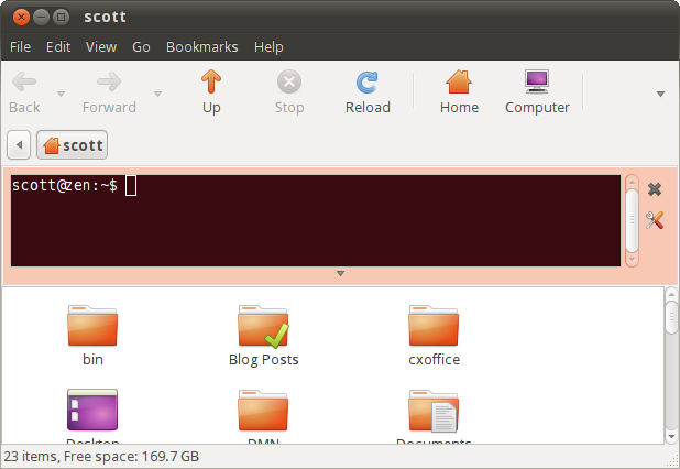 Using The Linux Command Line With Nautilus Terminal Techerator 