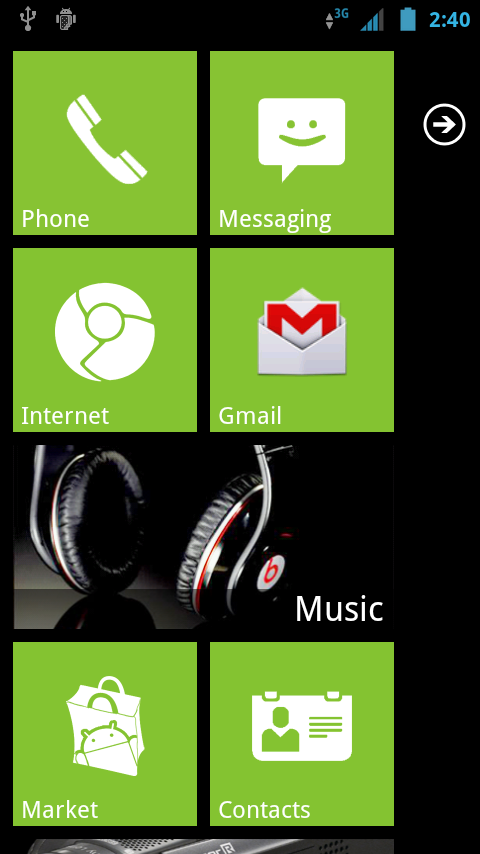 Launcher 7 Brings the Windows Phone 7 Experience To Android | Techerator