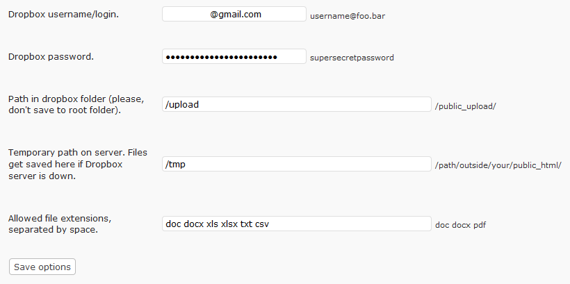 How To Let Your Wordpress Blog Visitors Upload Files To Your Dropbox