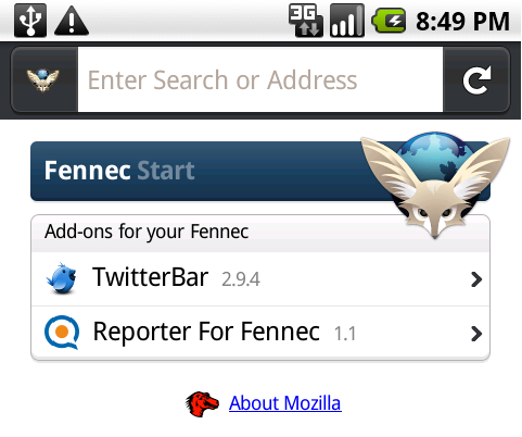 First Look: Fennec (aka Firefox Mobile) for Android | Techerator