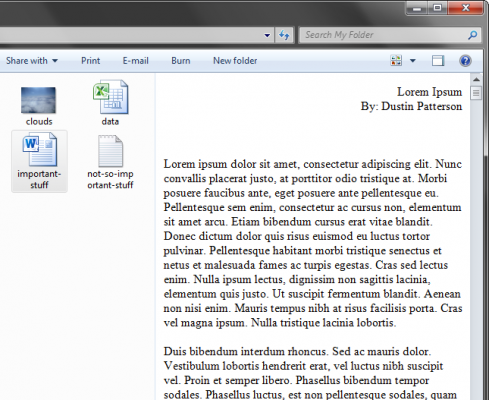 Window 7 Tip: Enable the Preview Pane for Quick File Viewing | Techerator